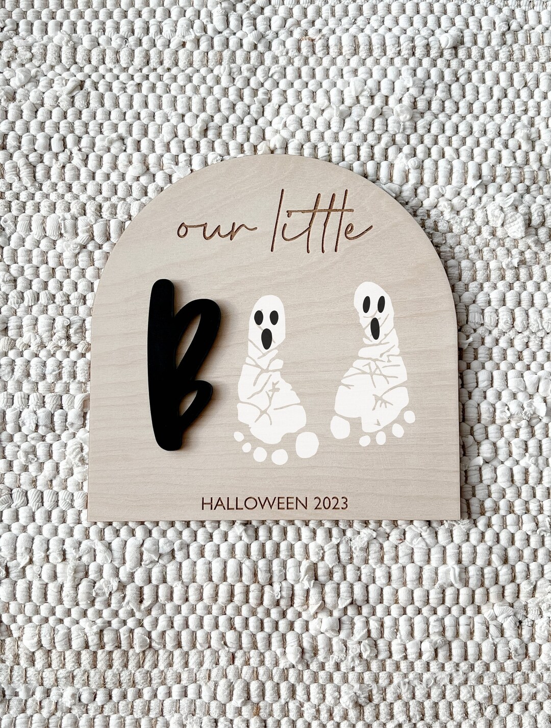 DIY Halloween Footprint Art Babys First Halloween Keepsake - Etsy
