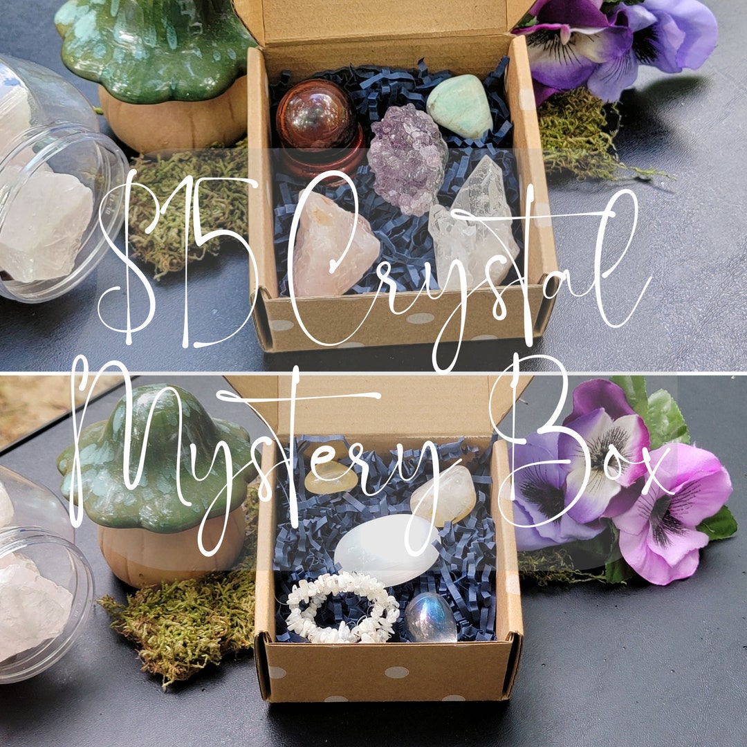 Crystal Mystery Box, Gemstone Mystery Box, Intuitively Chosen Crystals ...