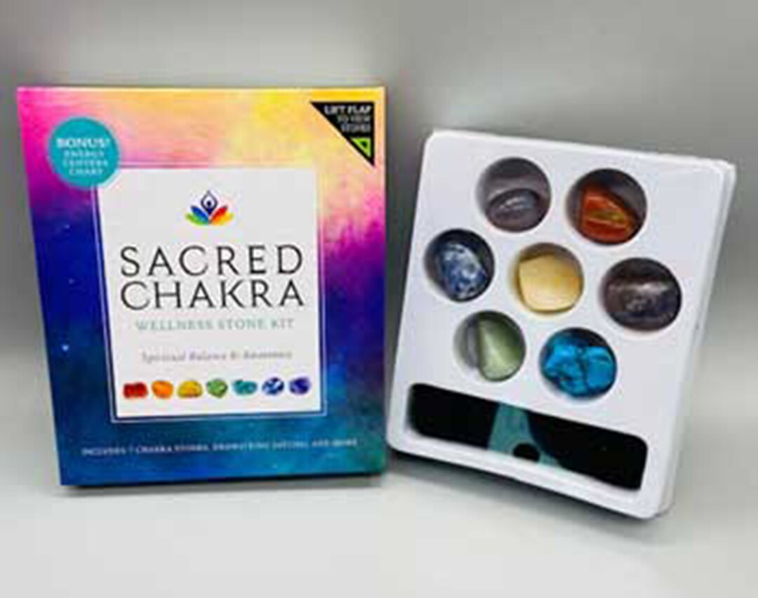 Sacred Chakra Wellness Stone Kit With Chart - Etsy