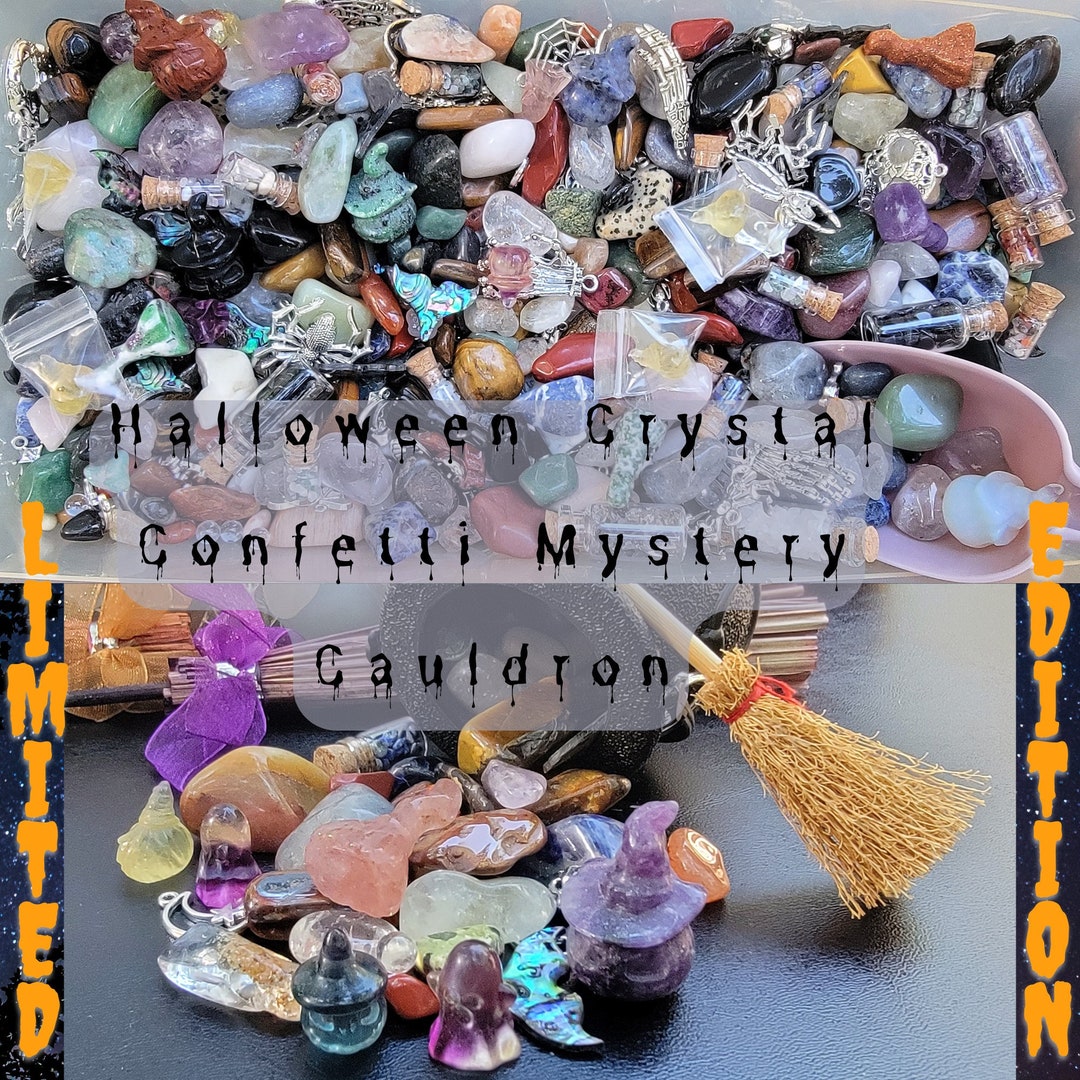 Crystal Confetti Crystal Mystery Cauldron, Limited Edition Halloween ...