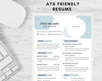 3 Page Resume Template Cover Letter and References Template for MS Word ...