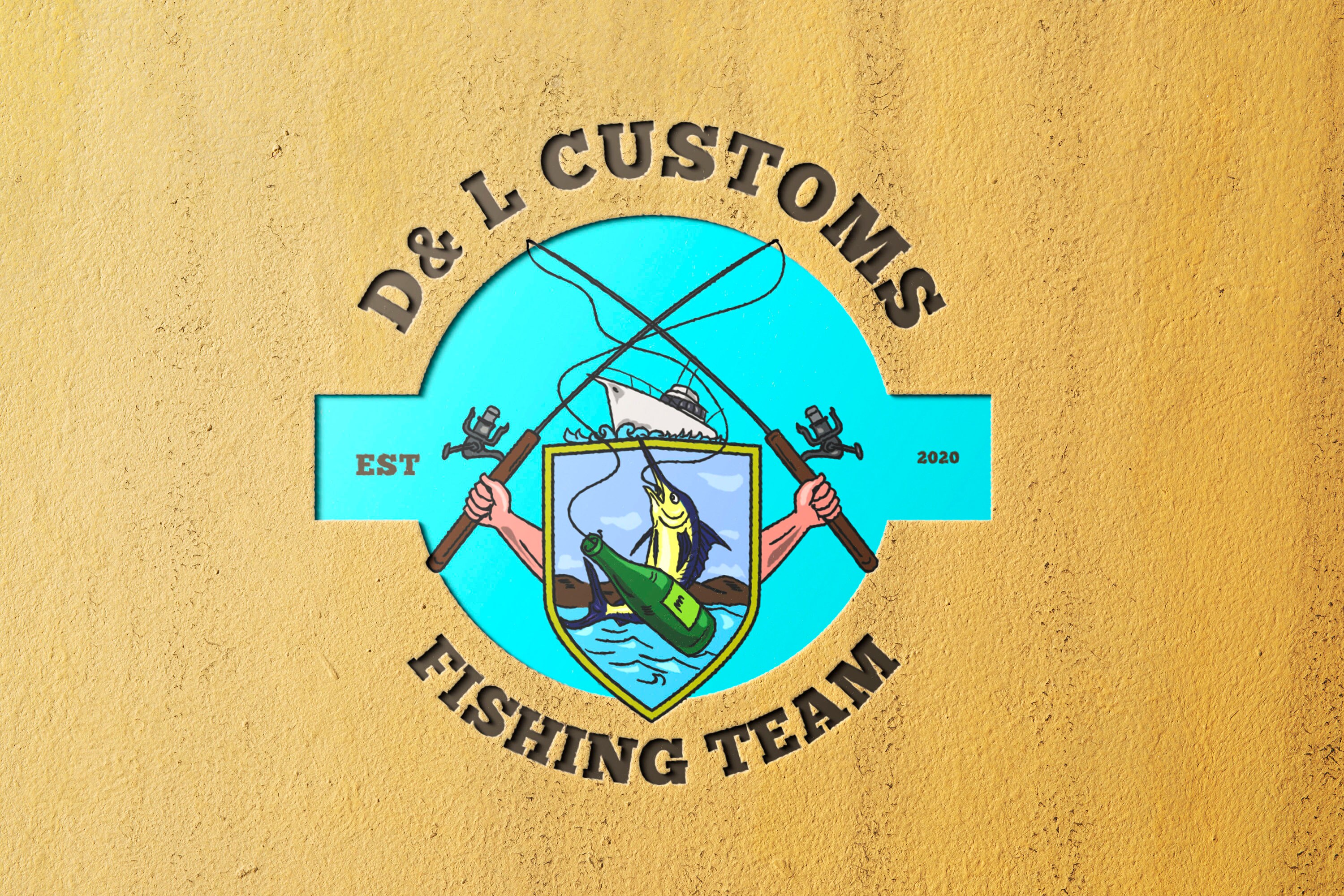 Fishing Logo Design Custom Fishing Logo Design Free 3D Mockup - Etsy