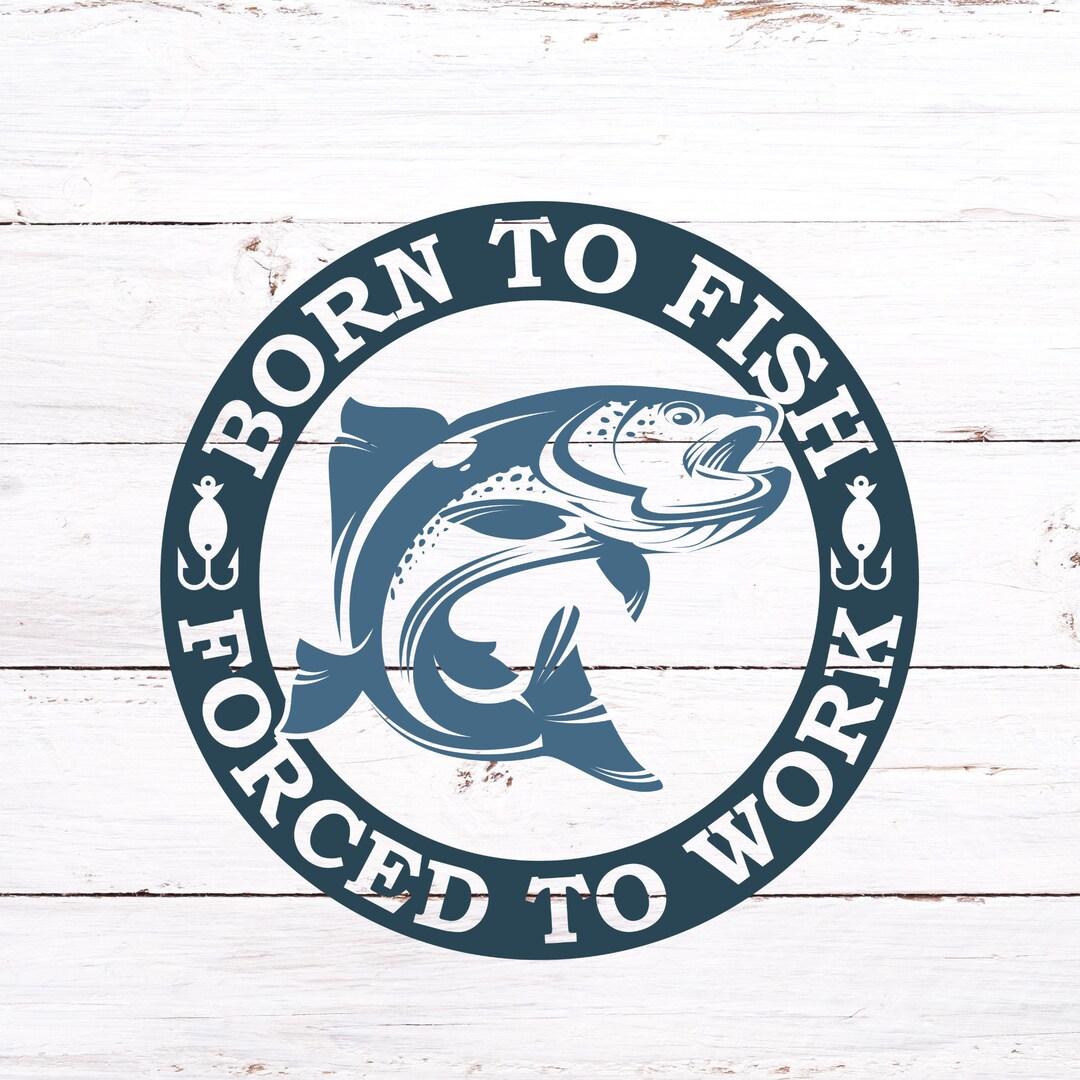 Born to Fish SVG PNG Hooks Fishing Design Ready to Cut SVG for Craft ...