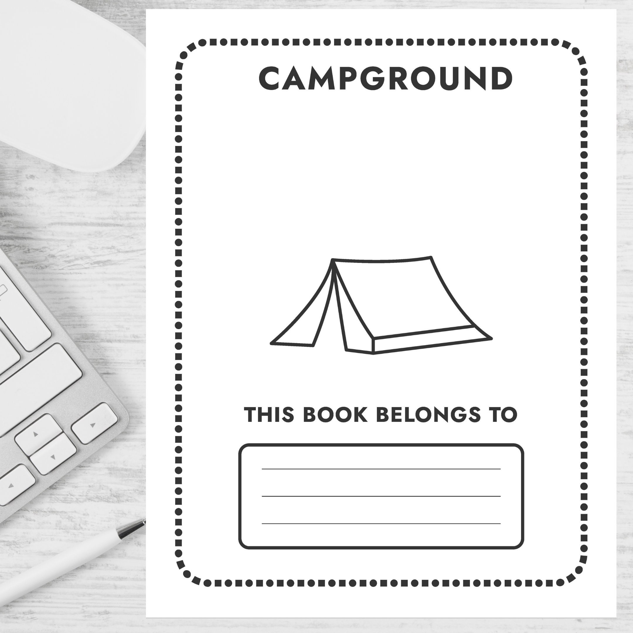 Campground Log| Printable Campsite Log| RV Planner| Camping Planner ...