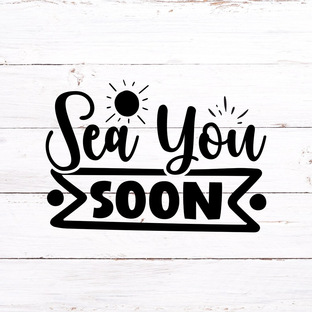 Sea You Soon SVG/ Beach SVG/ Summer svg/ gafas clipart/ Summer quote ...