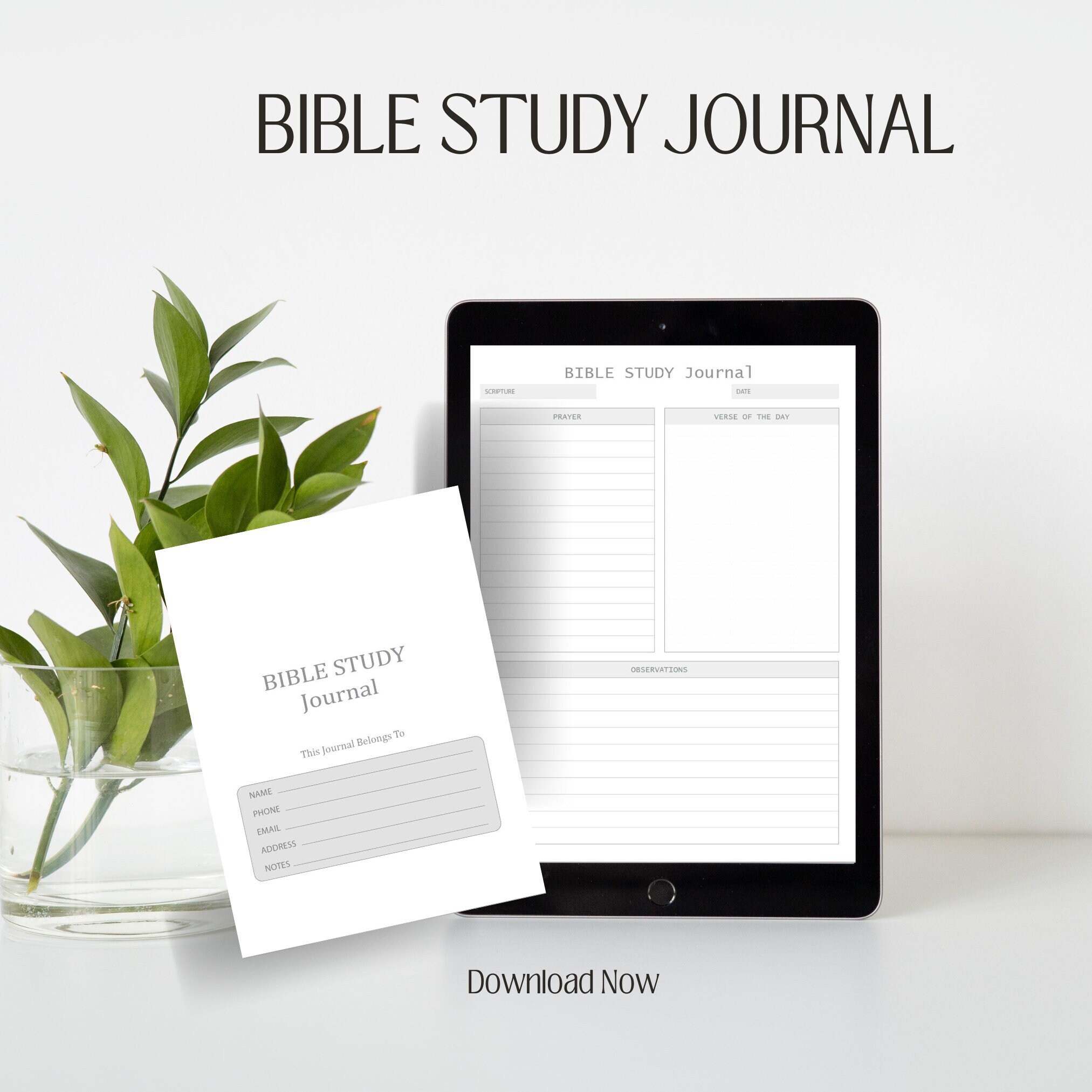 Bible Study Journal Printable Digital Bible Template Bible Summary Log ...