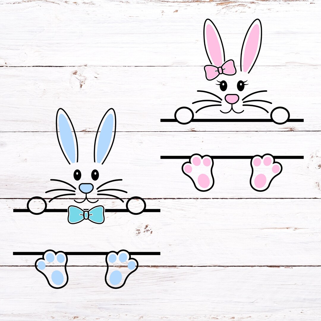 Easter Rabbit Personalized Name SVG Boy SVG Girl SVG Personalized Name ...