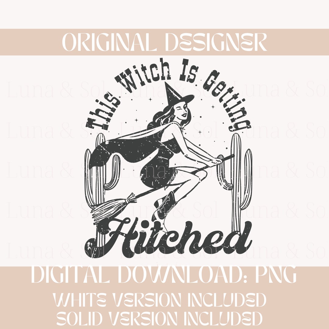 Witchy Cowgirl Bride Png,western Bride,getting Hitched,halloween Png ...