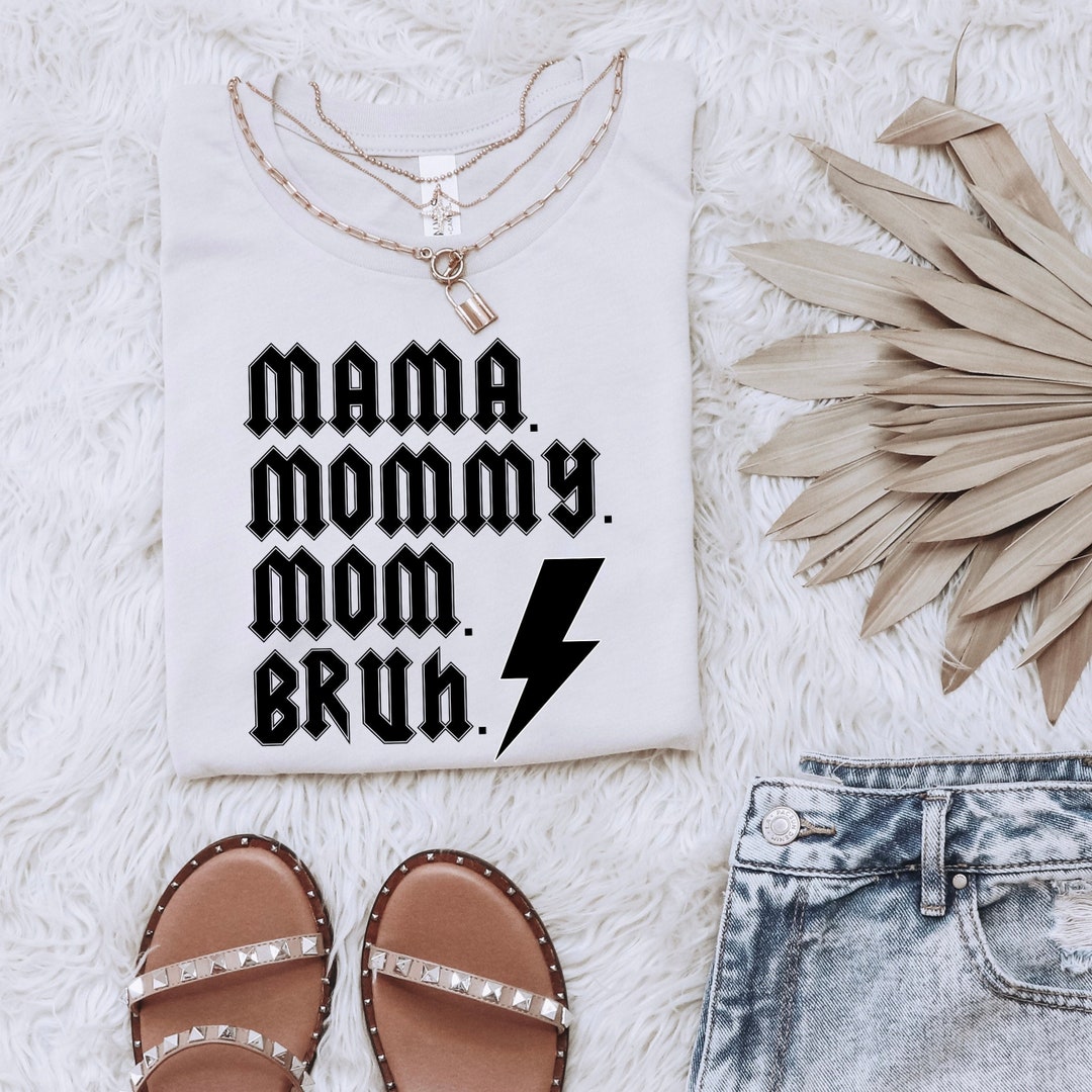 Mama Mommy Mom Bruh SVG Png, Mom PNG, Acdc Svg Png,rocker Mom Avg,rock ...