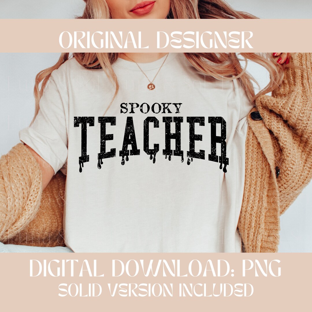 Spooky Teacher Sublimation Design Png,halloween Teacher Png,teacher Png ...