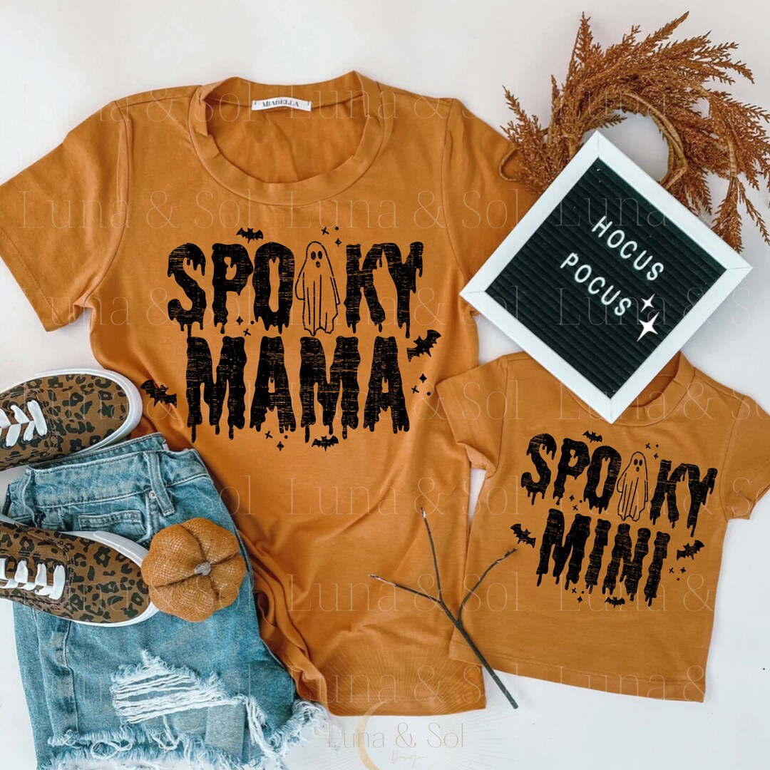 Halloween Png, Spooky Mama,spooky Mini Png, Mommy and Mini Tshirt ...