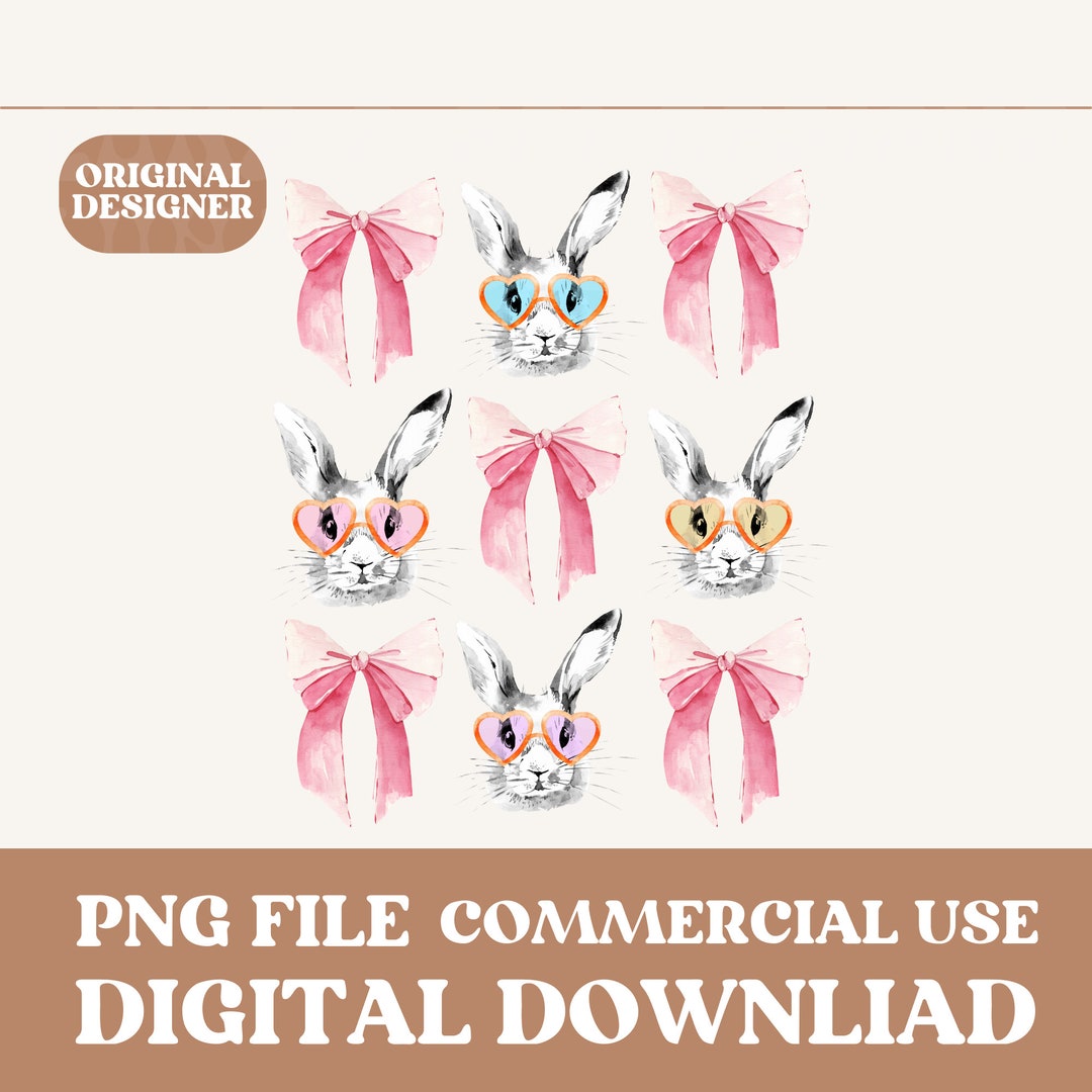 Easter Png,vintage Easter,pink Bow,easter Sublimation Digital Design ...