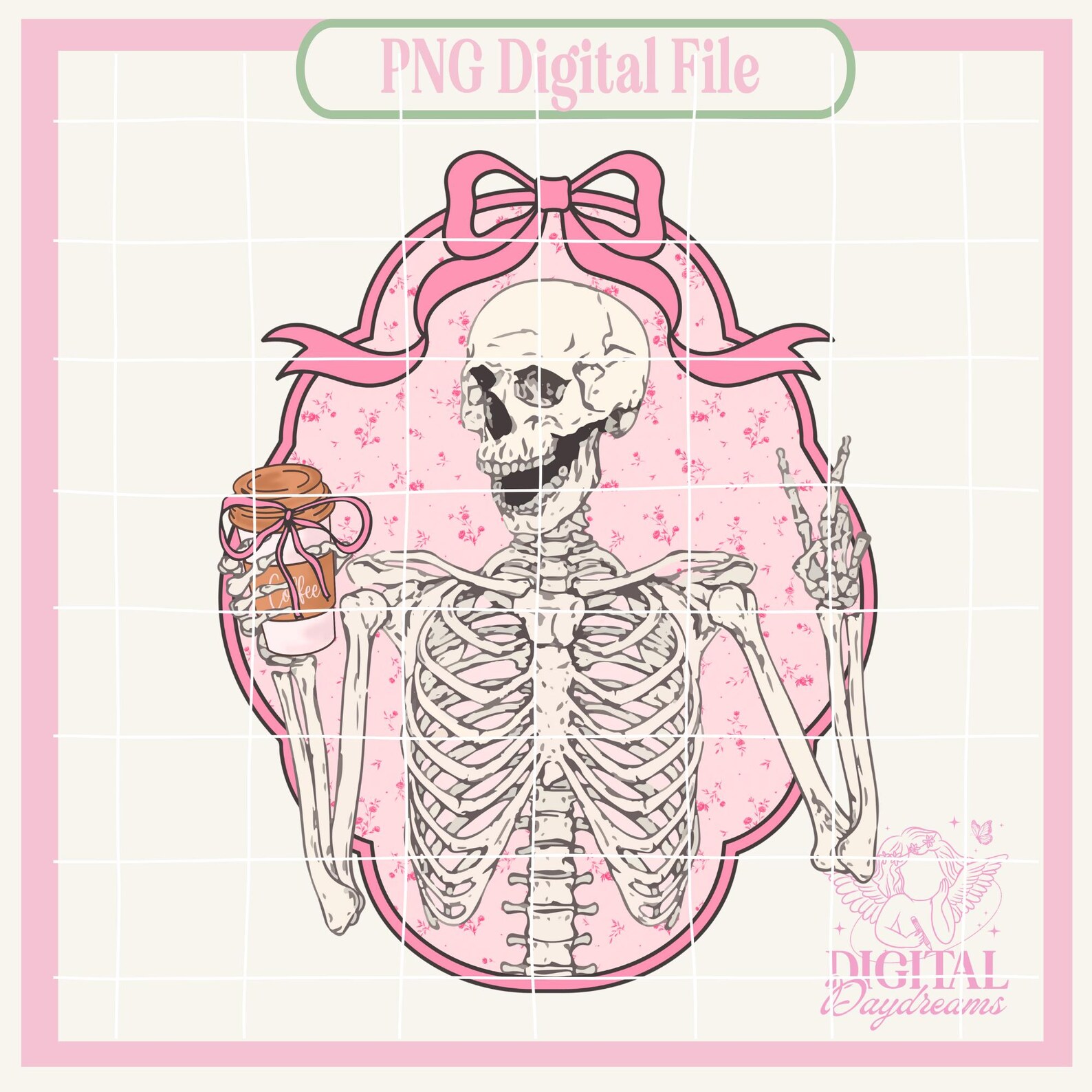 Coquette Skeleton,cherry Png,cherry Bow Png,soft Girl Era Png,pink Bow ...