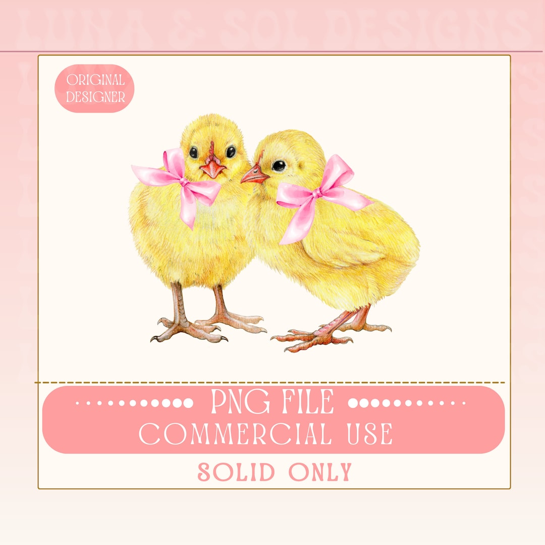 Coquette Chicks Png,farm Sublimation,coquette Farm Animals,high Land ...