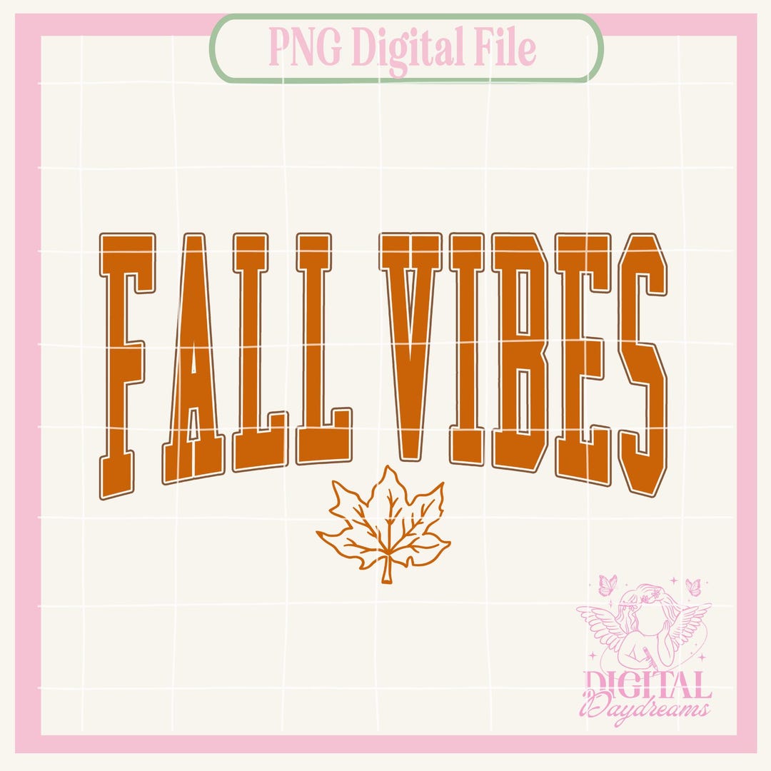Fall Vibes Png,minimalist Fall Design,fall Png for Sublimation,vintage ...