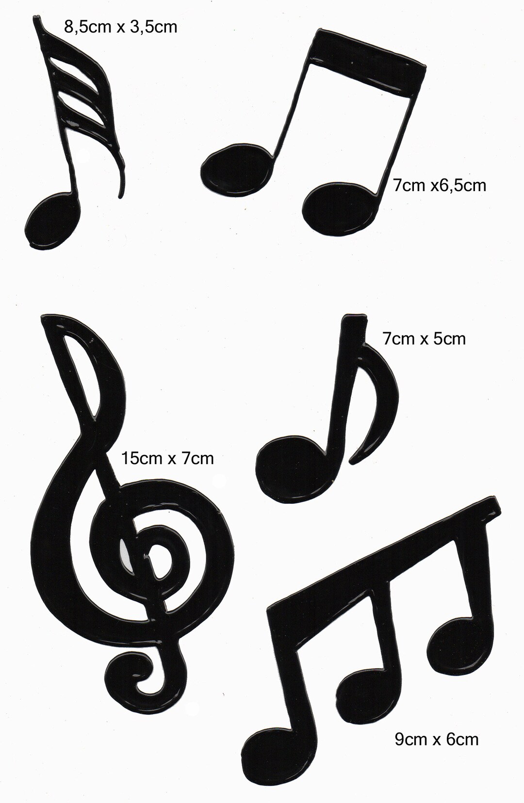 Window Color Window Picture Sticker Music Notes 126 - Etsy