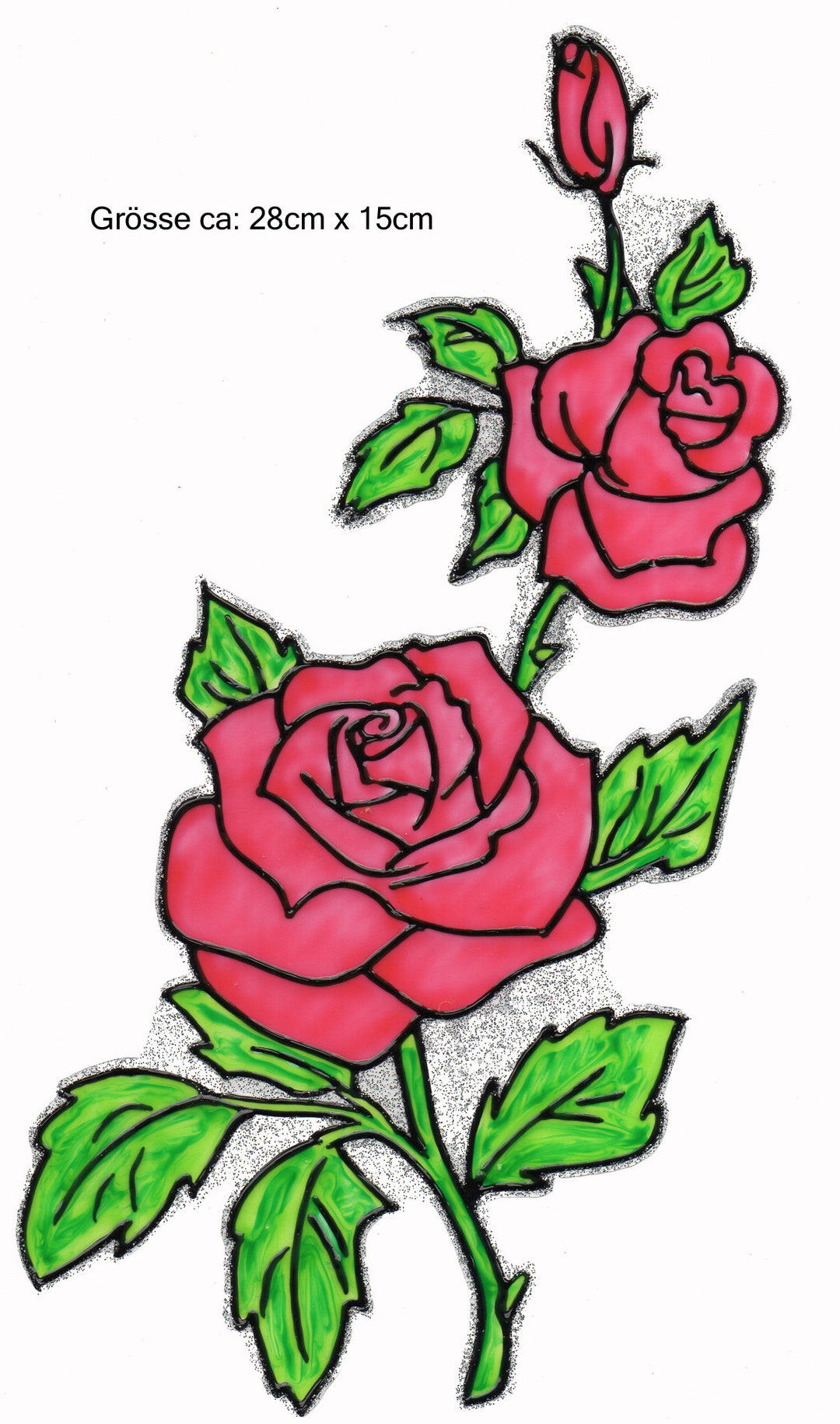 Window Color Window Picture Sticker Roses 096 - Etsy