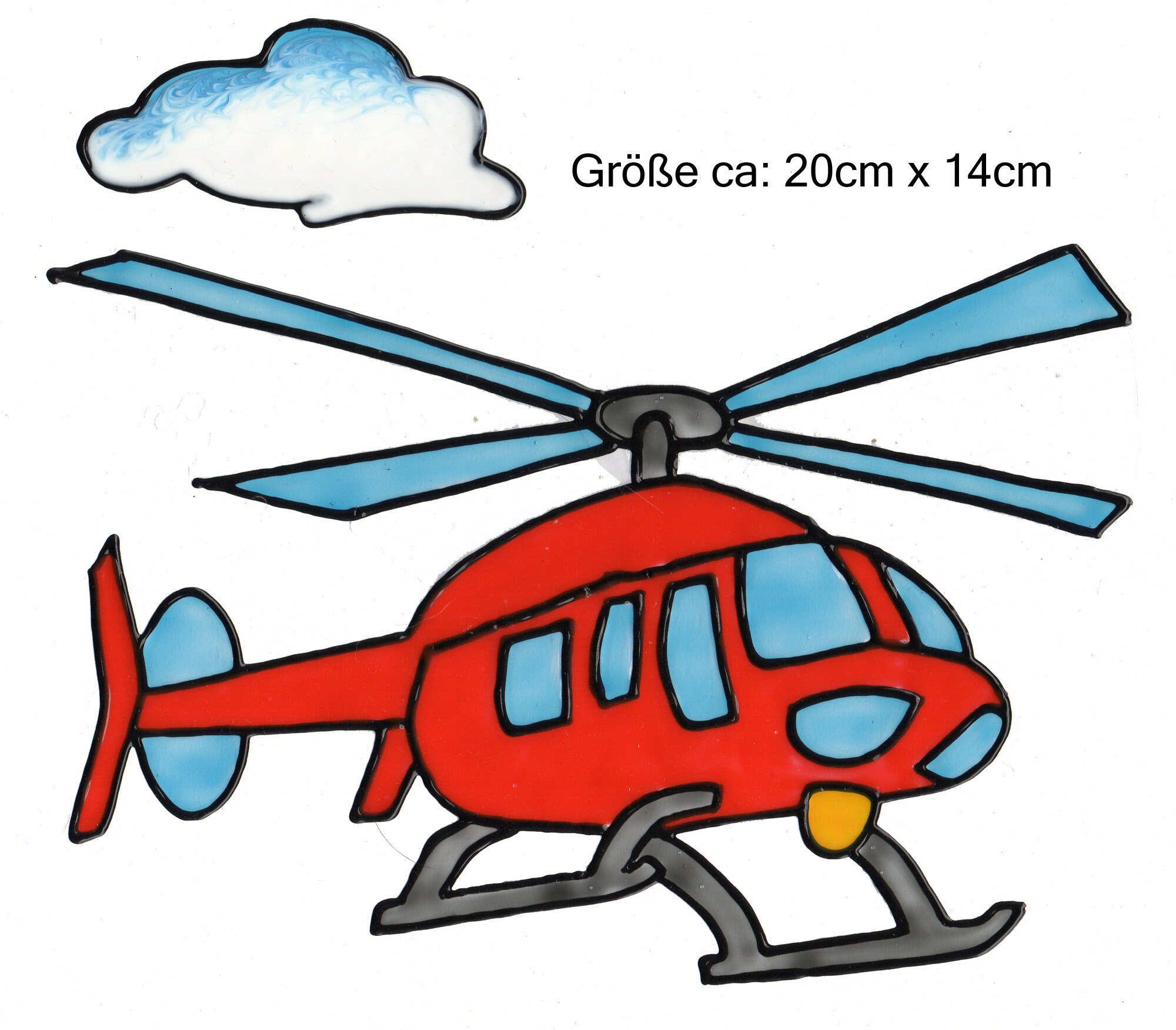 Window Color Window Sticker Helicopter 017 - Etsy