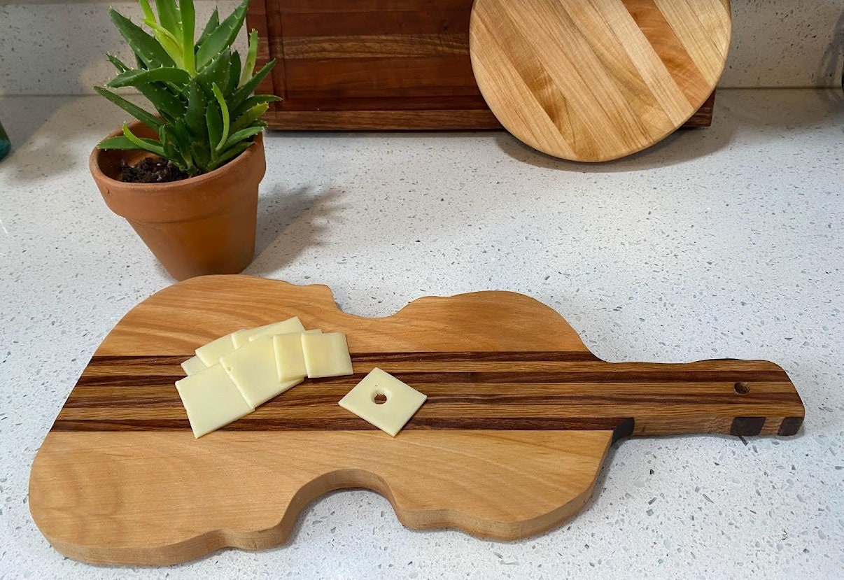 Guitar-shaped Cutting Board or Serving Tray - Etsy