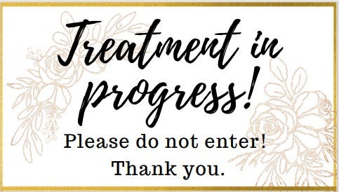 Treatment in Progress Door Sign for Spa, Salon, Massage Etc. - Etsy