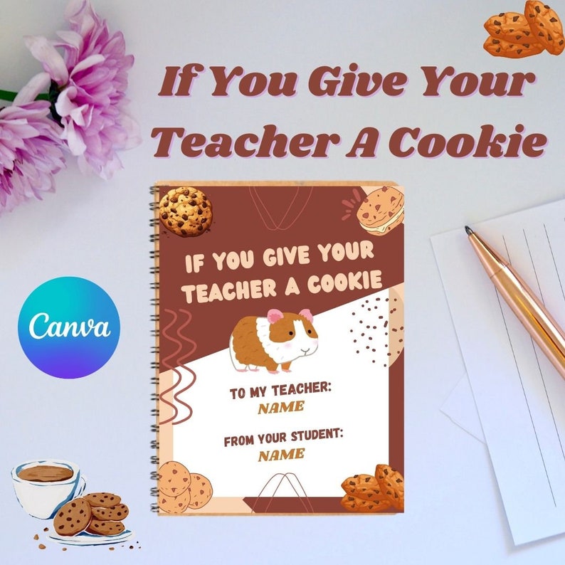 Teacher Appreciation Gift Book Template: Editable Canva Design (instant ...