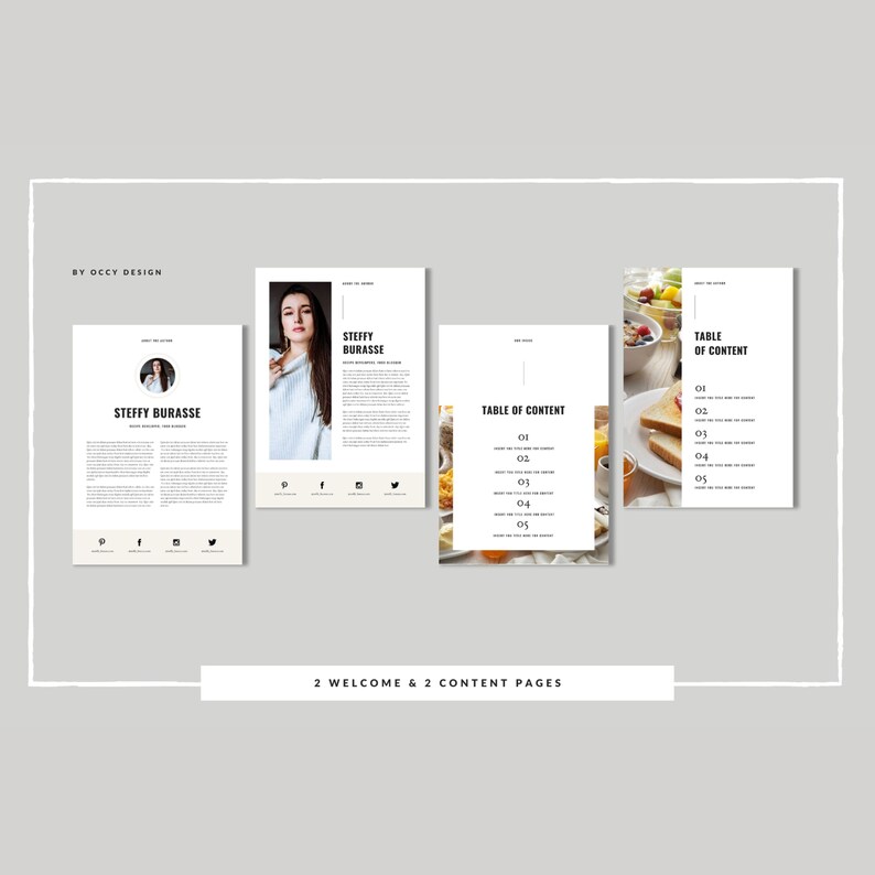 Canva Recipe Book / Cookbook Template Instant Cooking Inspiration ...