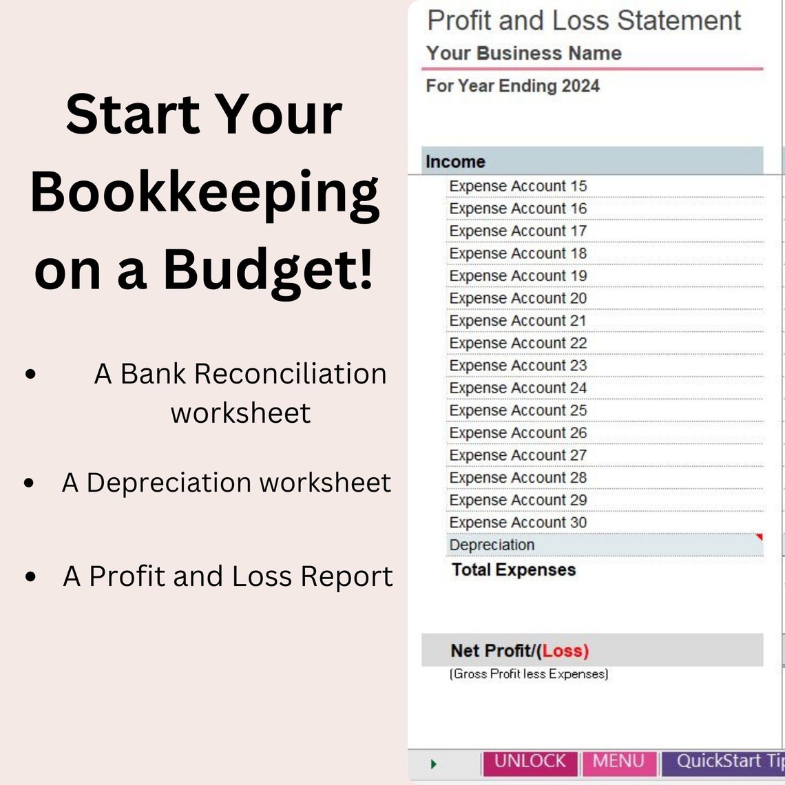 Cash Book Excel Template for Efficient 1 Bank Account Management, Ideal ...
