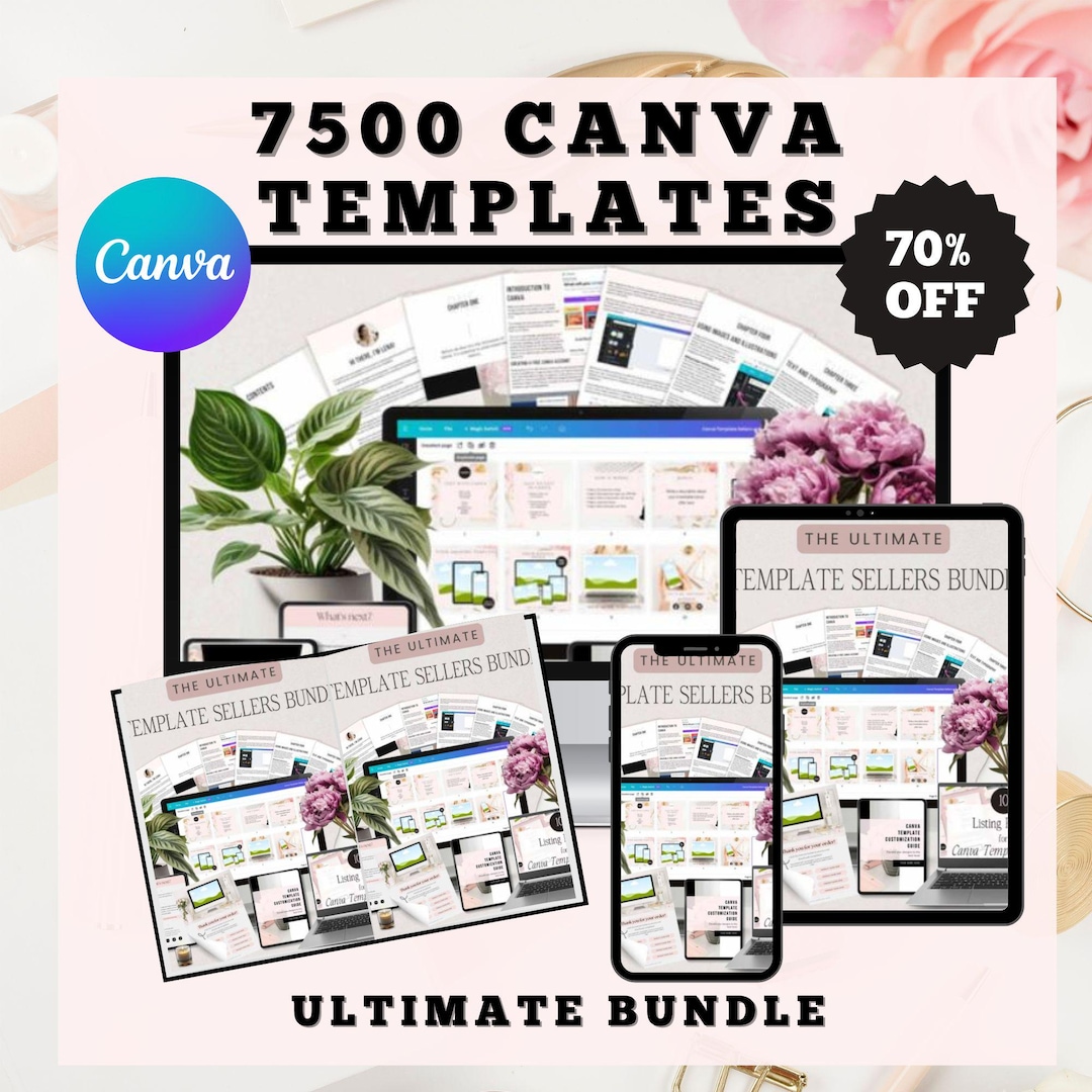 Canva Template Bundle - Editable Social Media, Planner & Workbook ...