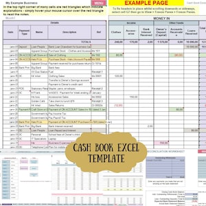 Cash Book - Excel Template for Efficient 1 Bank Account Management ...