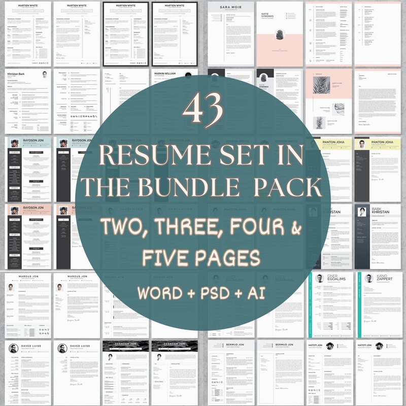 Cover Letter Business Card Resume - Etsy