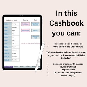Cash Book - Excel Template for Efficient 1 Bank Account Management ...