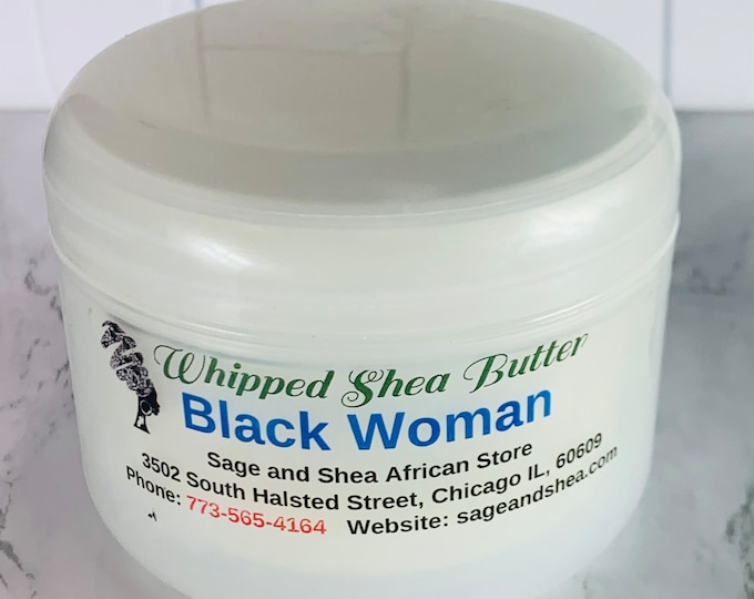 Black Woman Whipped Shea Butter - Etsy
