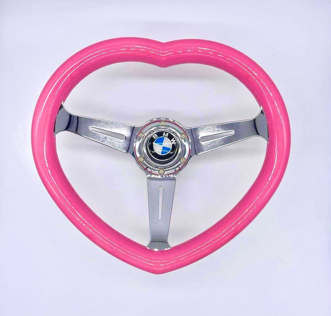 JDM Drift Heart Shaped Racing Steering Wheel Universal Car ABS Steer ...