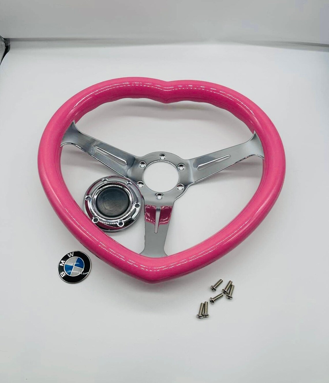 JDM Drift Heart Shaped Racing Steering Wheel Universal Car ABS - Etsy