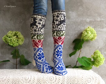 Hand-knitted wool socks with love in every stitch by WoolSpace