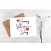 Happy Valentines Day PNG, Valentine's Day Card Sublimation, Red Hearts ...