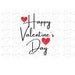Happy Valentines Day PNG, Valentine's Day Card Sublimation, Red Hearts ...