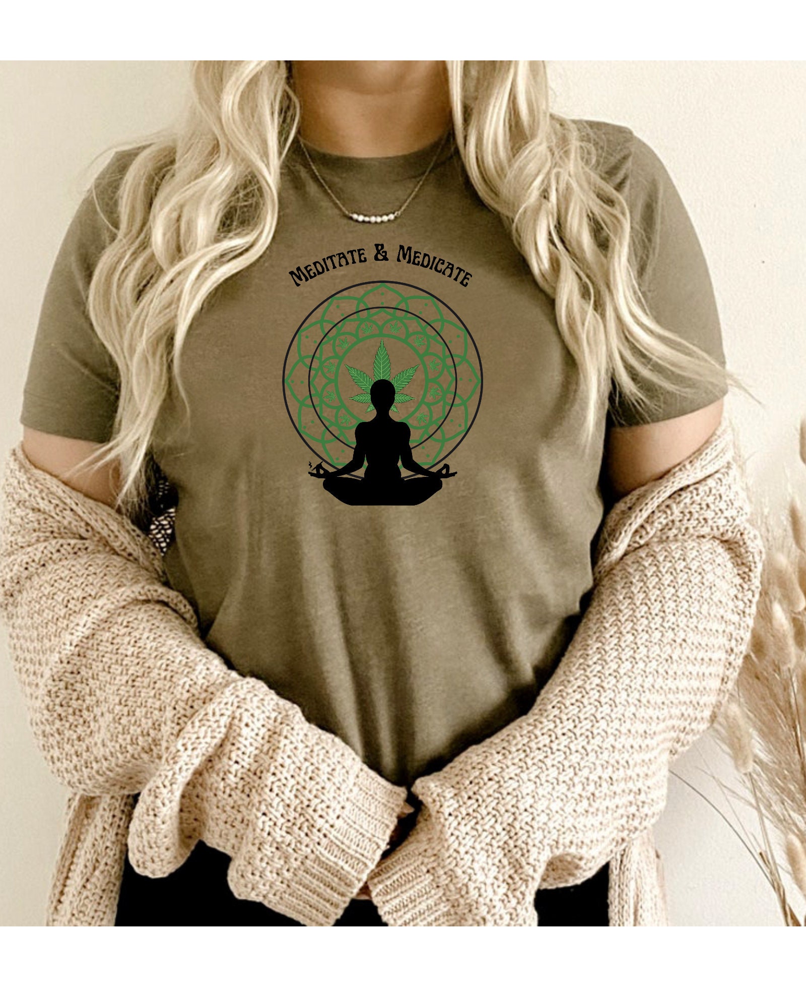 Meditate and Medicate Png, Weed Meditation, Yoga Pose, Weed Chakra - Etsy