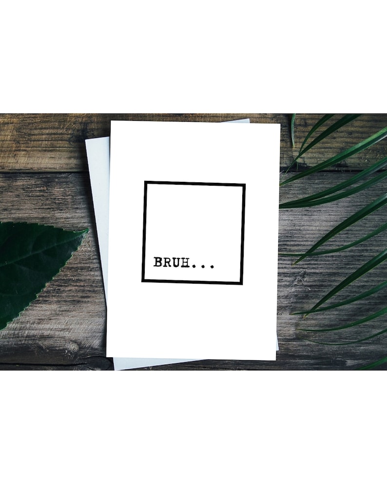 Bruh Png, Bruh Typewriter Font, PNG File for Sublimation, Bruh Poster ...