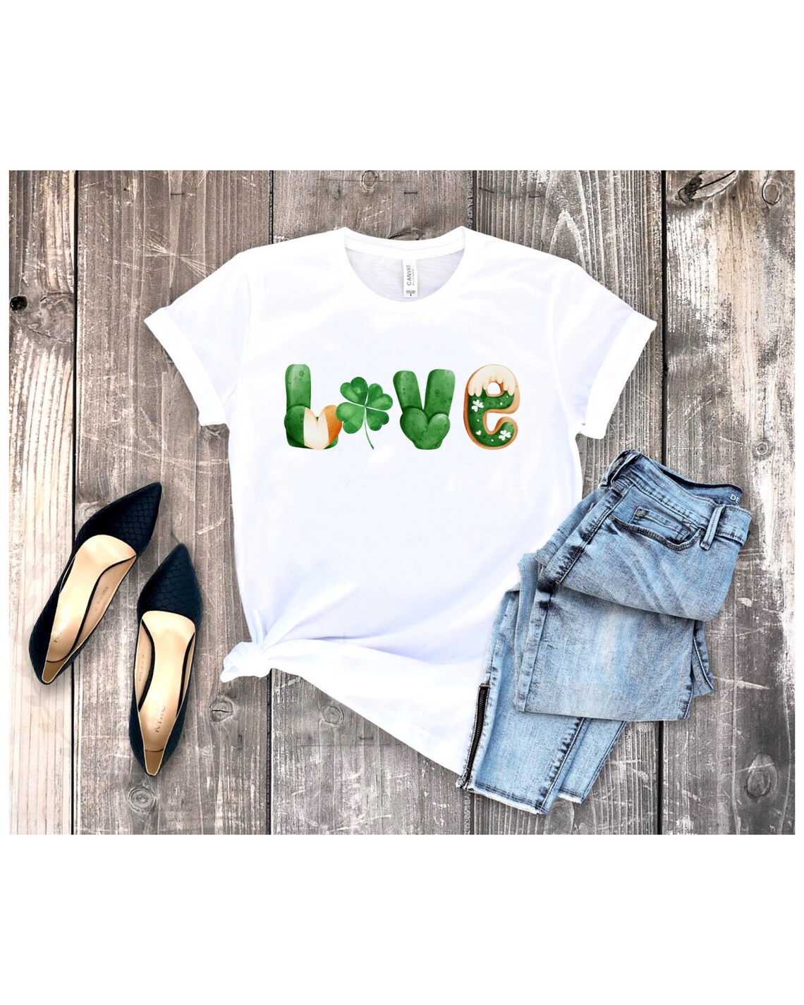 LOVE Png, Green Love Letter, Four Leaf Clover, St. Patrick's Day Cookie ...