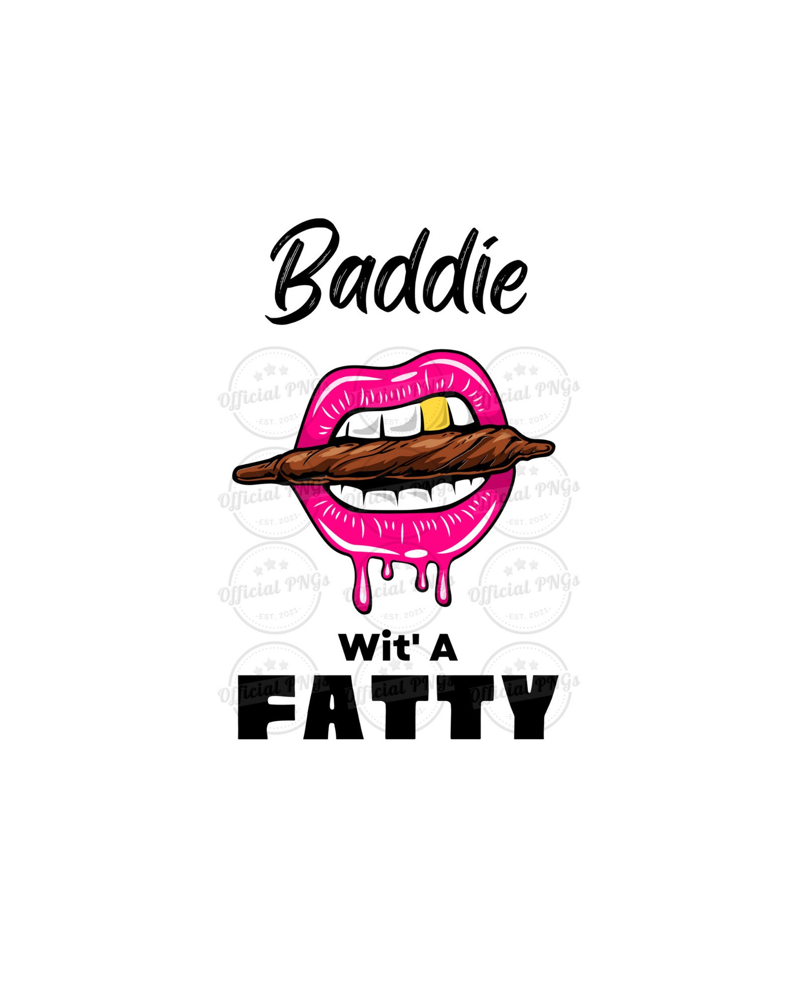 Baddy Wit' a Fatty Png, Pink Mouth Holding Blunt Png, Pink Mouth Png ...