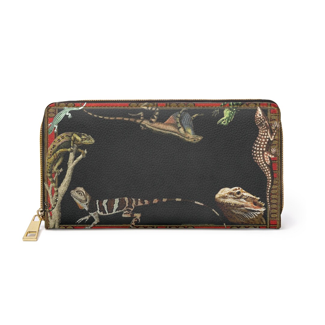 A Lounge of Lizards Black Zipper Wallet - Etsy