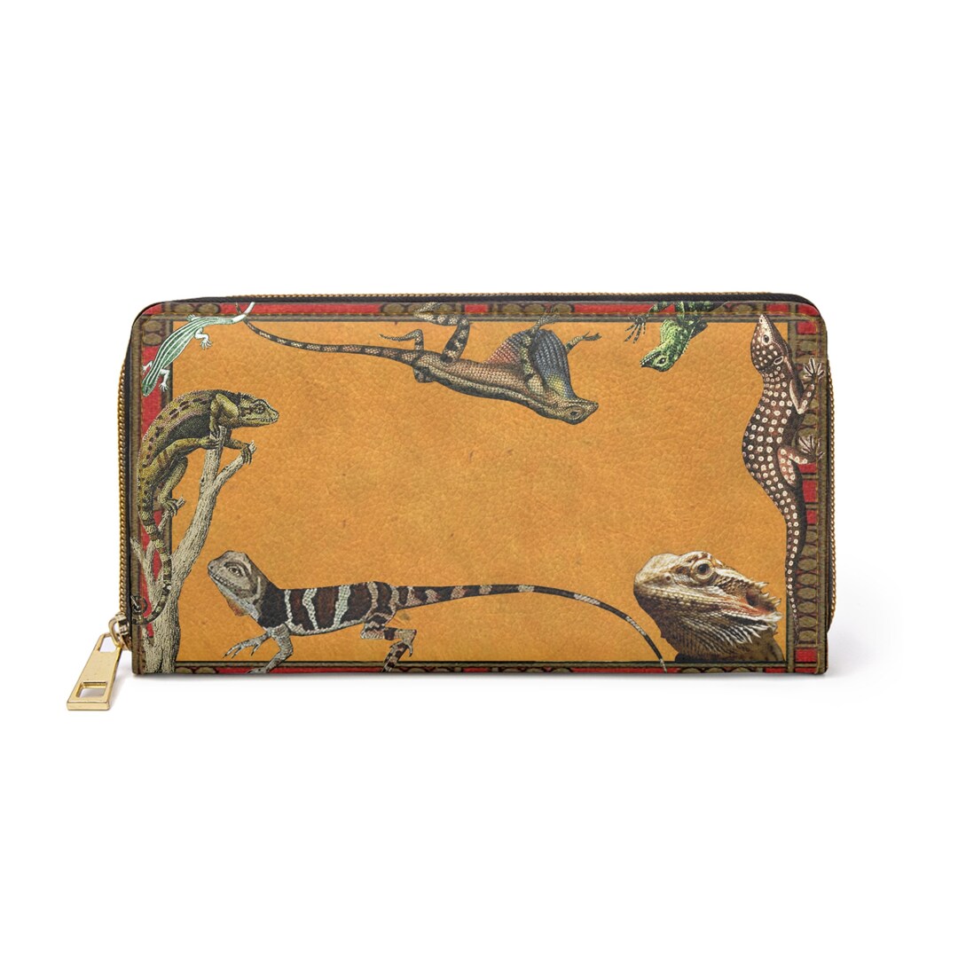 A Lounge of Lizards Yellow Zipper Wallet - Etsy