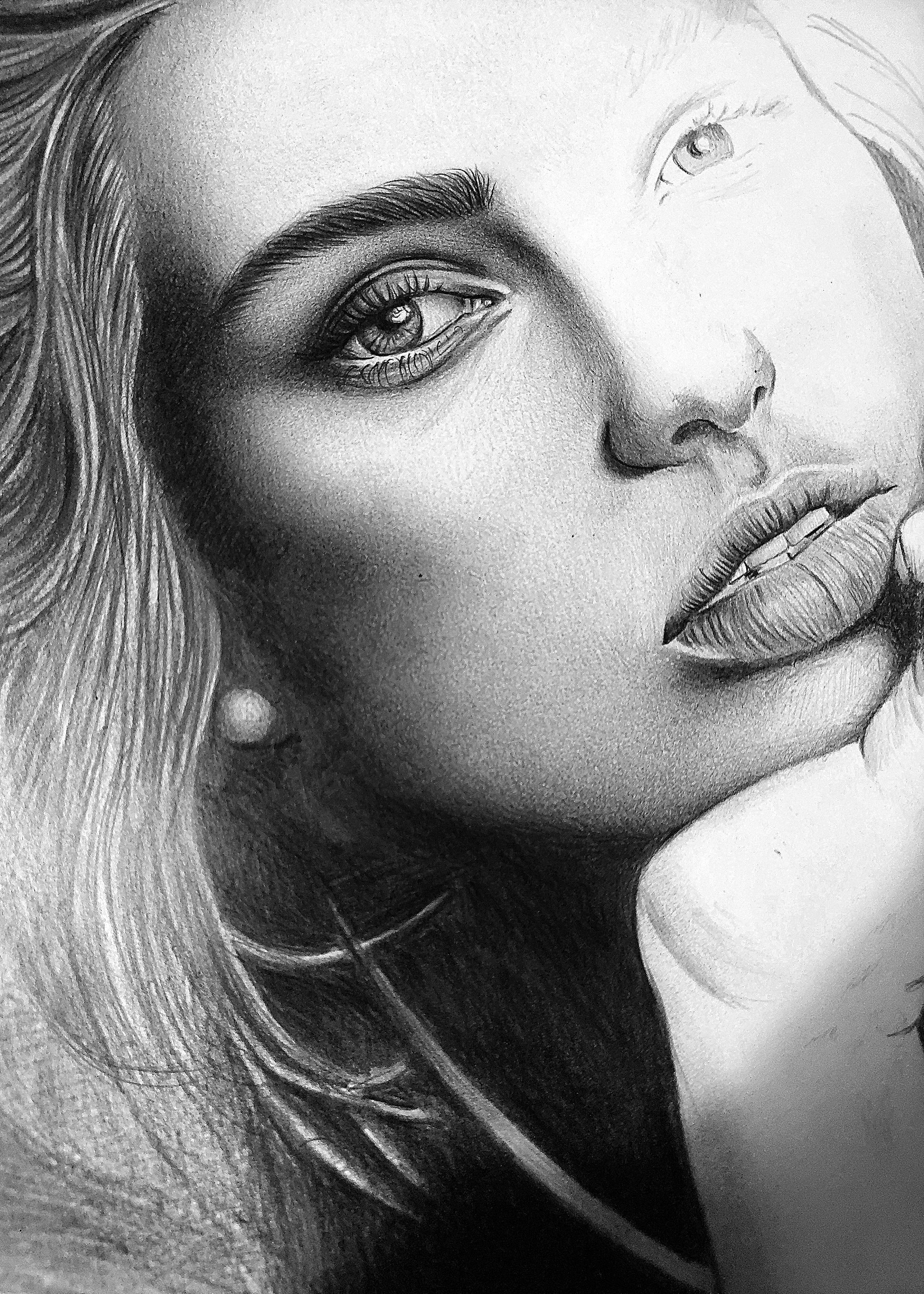 Pencil Portrait Drawing, Custom Portrait Painting From Your ...