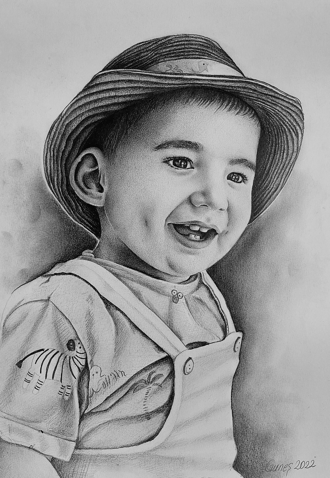 Personalized Pencil Portrait – Hand-drawn Custom Artwork – Heartfelt ...