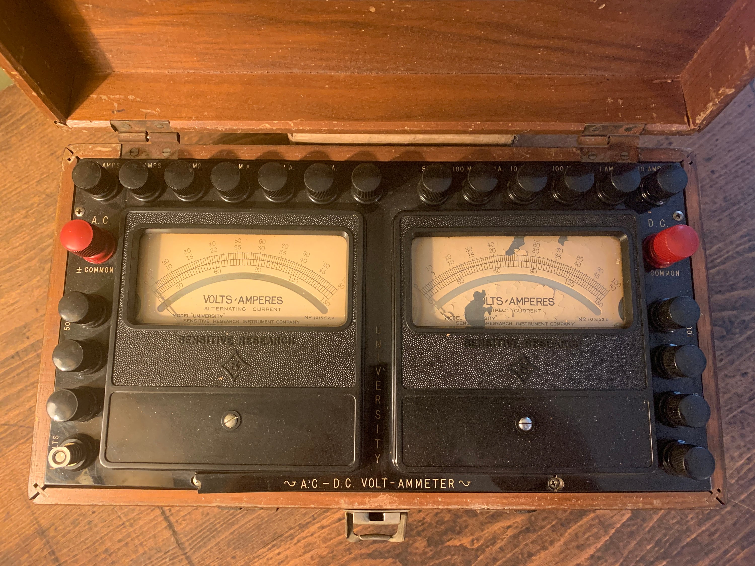 Vintage Voltmeter/ammeter From the Sensitive Research Instrument ...