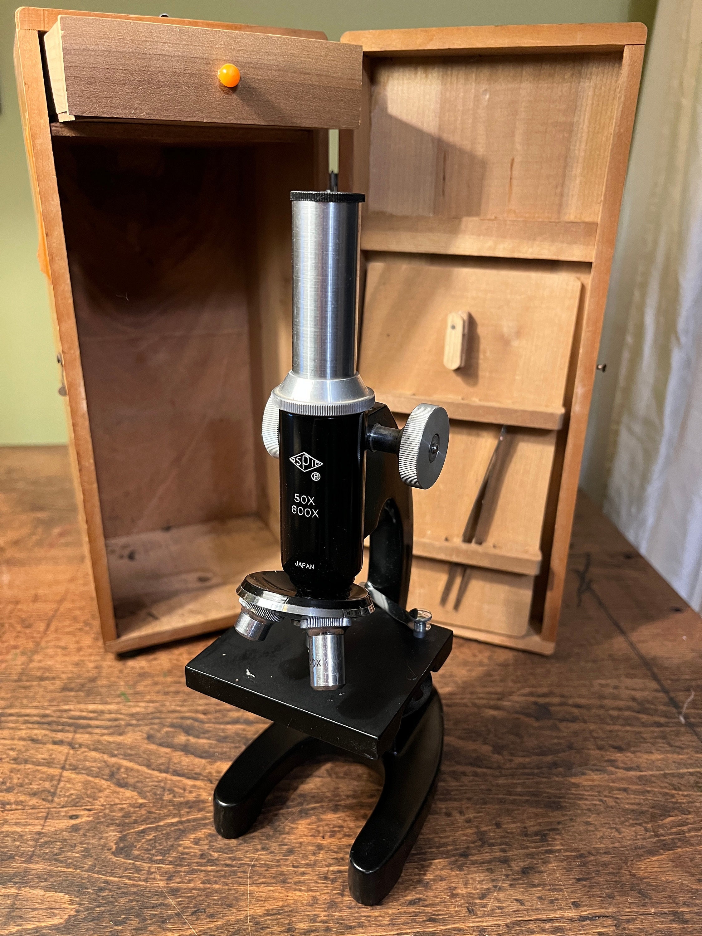 Vintage Microscope - Etsy