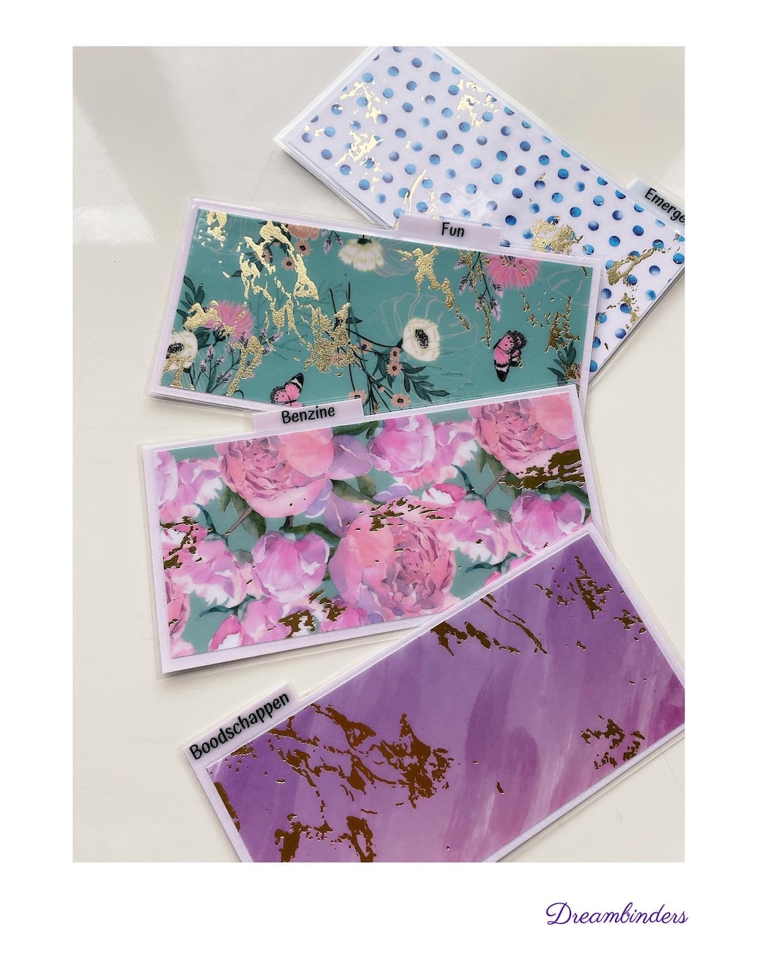 4 Wallet Cash Dividers Personalized Cash Stuffing - Etsy