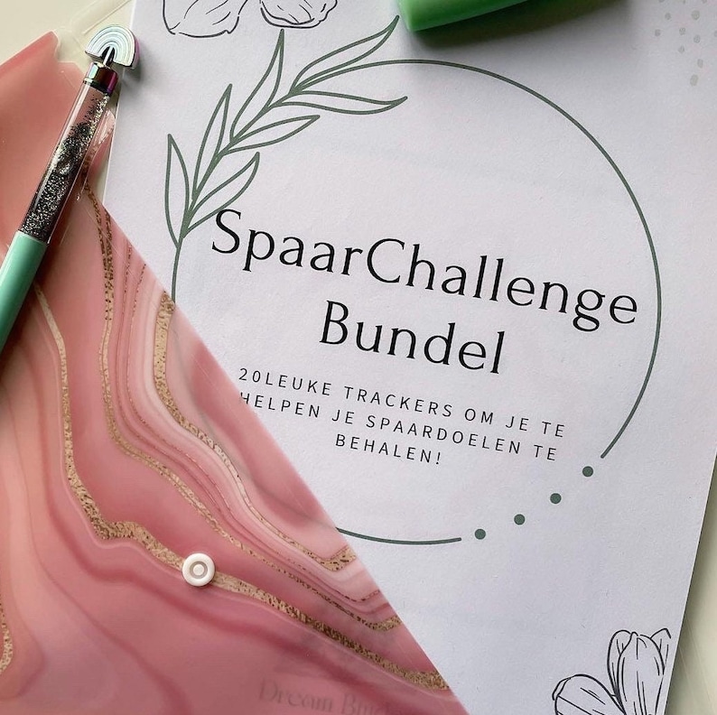 PDF a4 Spaar Challenge Bundel 20 verschillende Spaar - Etsy Nederland