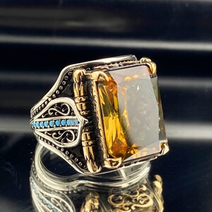Men's Zultanite Stone Silver Ring,turkish Handmade Ring, Sultanite ...